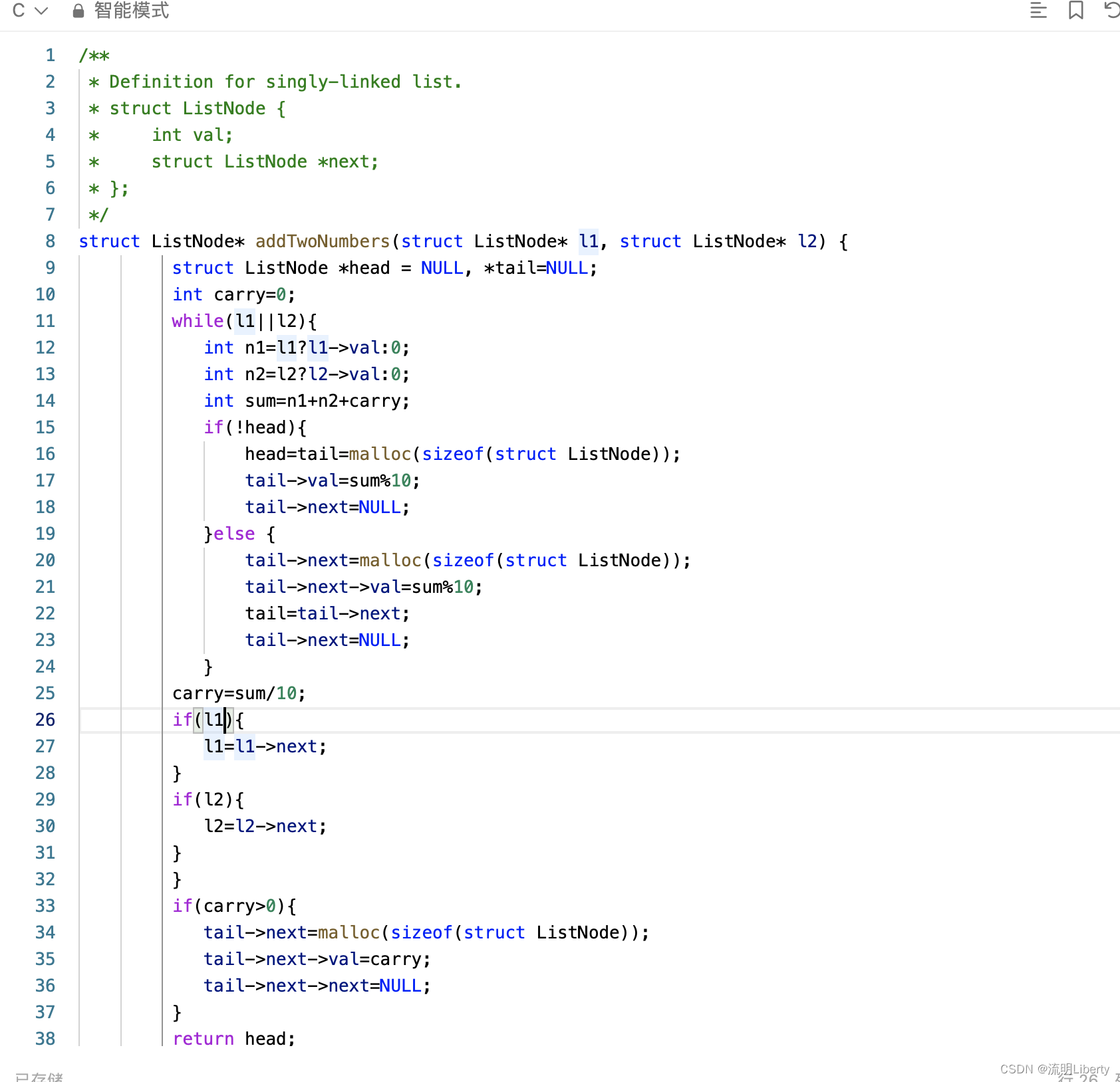 Leetcode 第二题-CSDN博客