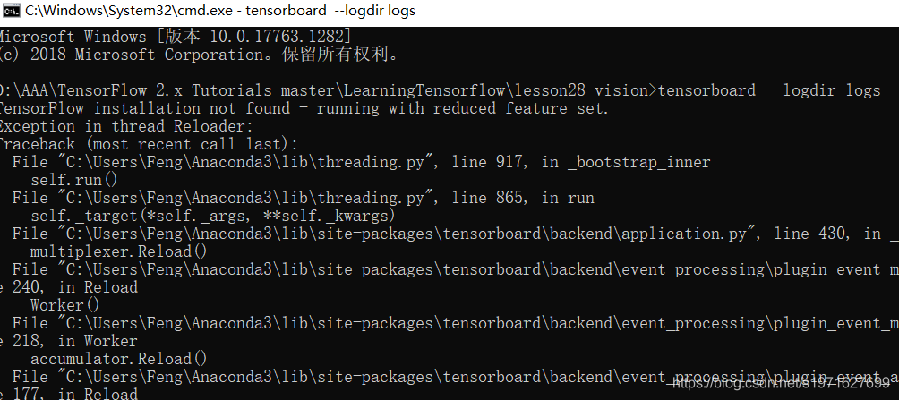 解决TensorFlow installation not found - running with reduced feature set的一种可能方法-CSDN博客