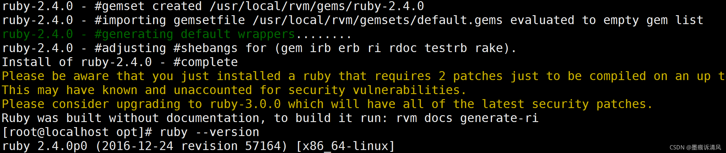 安装rpm报错：requires Ruby version ＞= 2.*.*_error: error installing fpm: rexml requires ruby v-CSDN博客