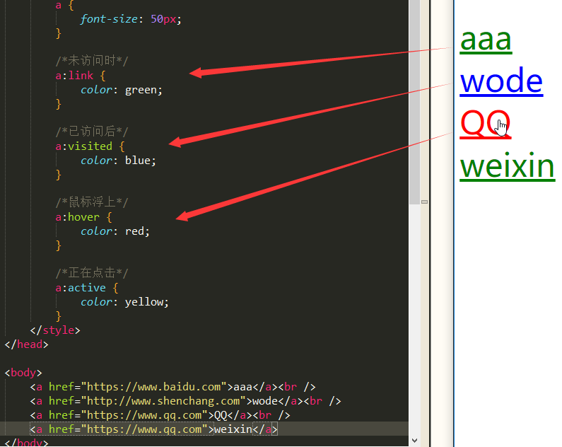 a标签的伪元素的应用——link，hover，visited，active_伪元素的active-CSDN博客