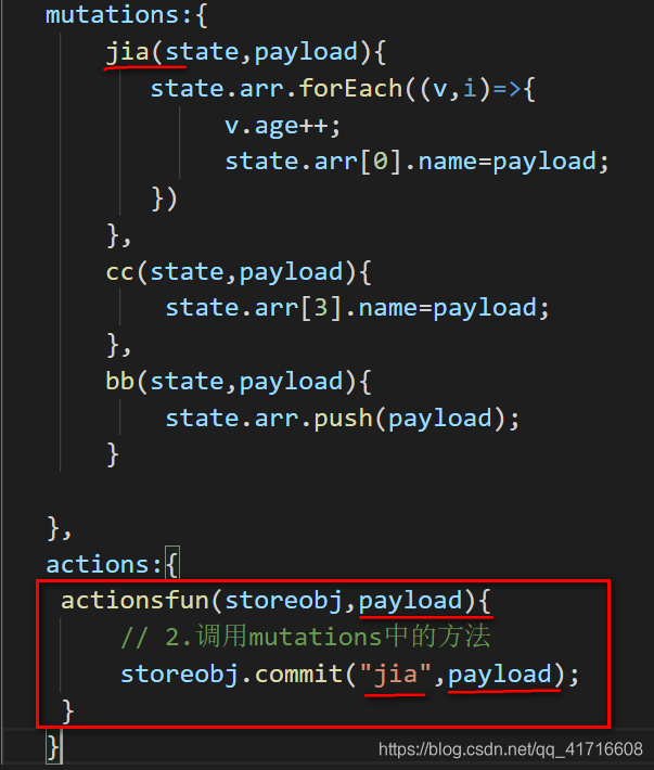 vuex------actions载荷_vuex actions load-CSDN博客