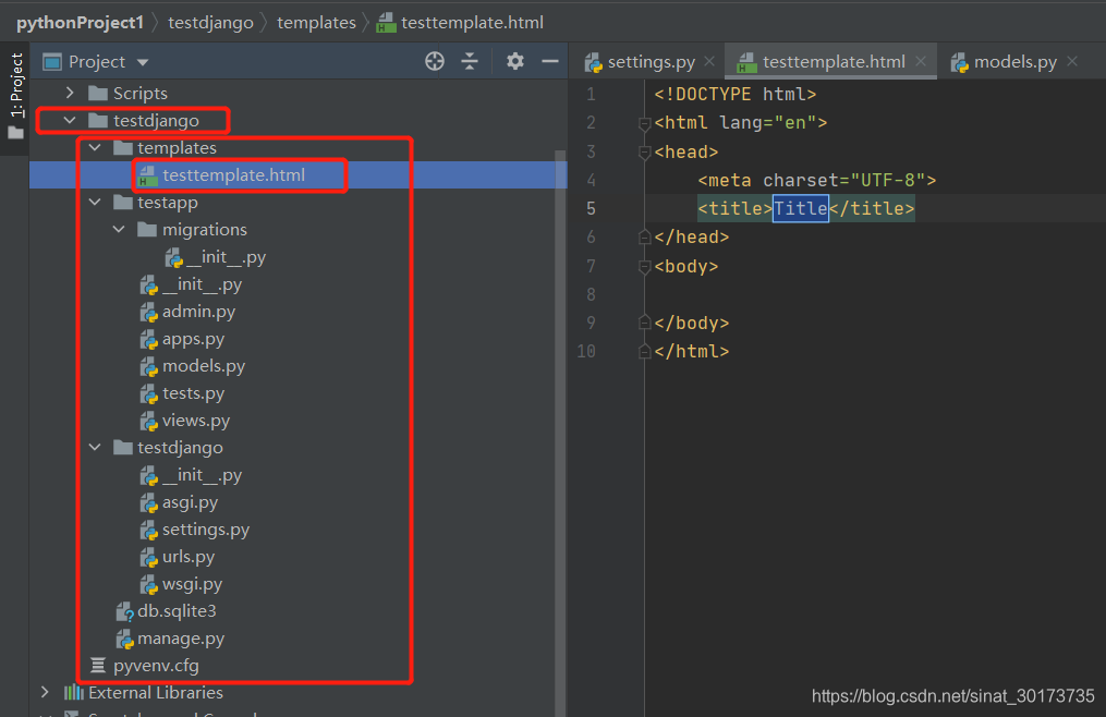 Django+Pycharm 创建第一个项目_pycharm python urls.py-CSDN博客
