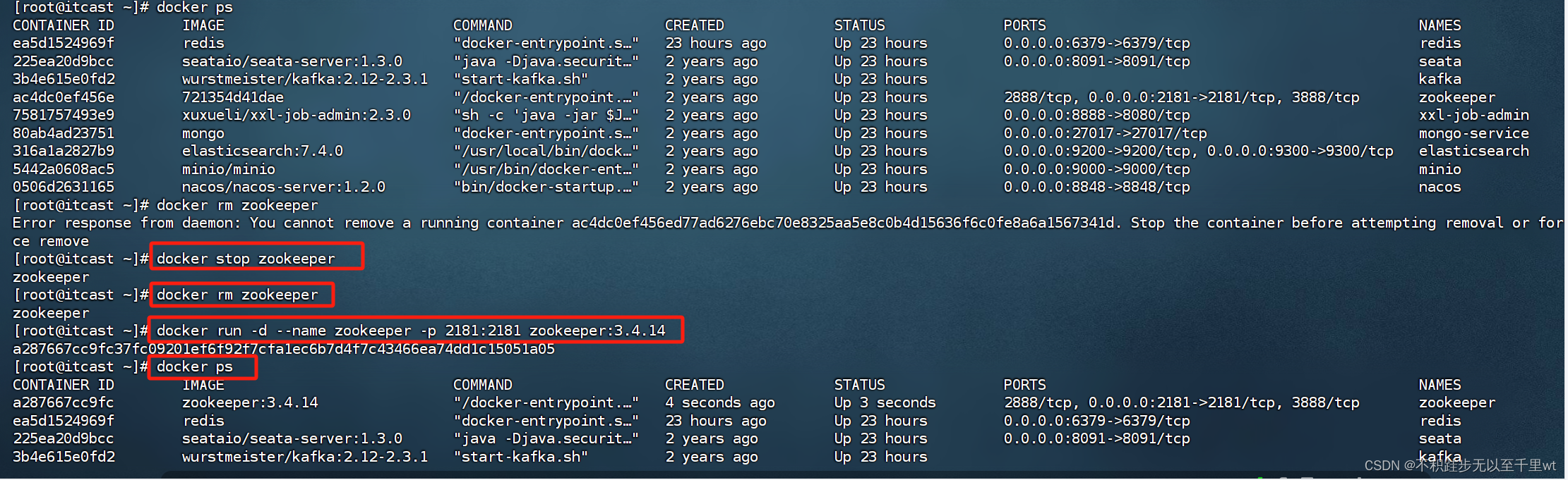 Docker Error Response From Daemon Conflict 【docker常见命令总结】【docker 拉取redis映射6379端口失败】【黑马头条】 Csdn博客