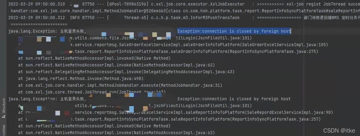 异常解决 Connection closed by foreign host_connection closed by foreign host.-CSDN博客