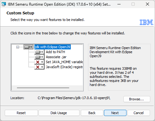 IBM Semeru Windows 下的安装 JDK 17_ibm semeru runtime open edition for java 17.0.7-CSDN博客