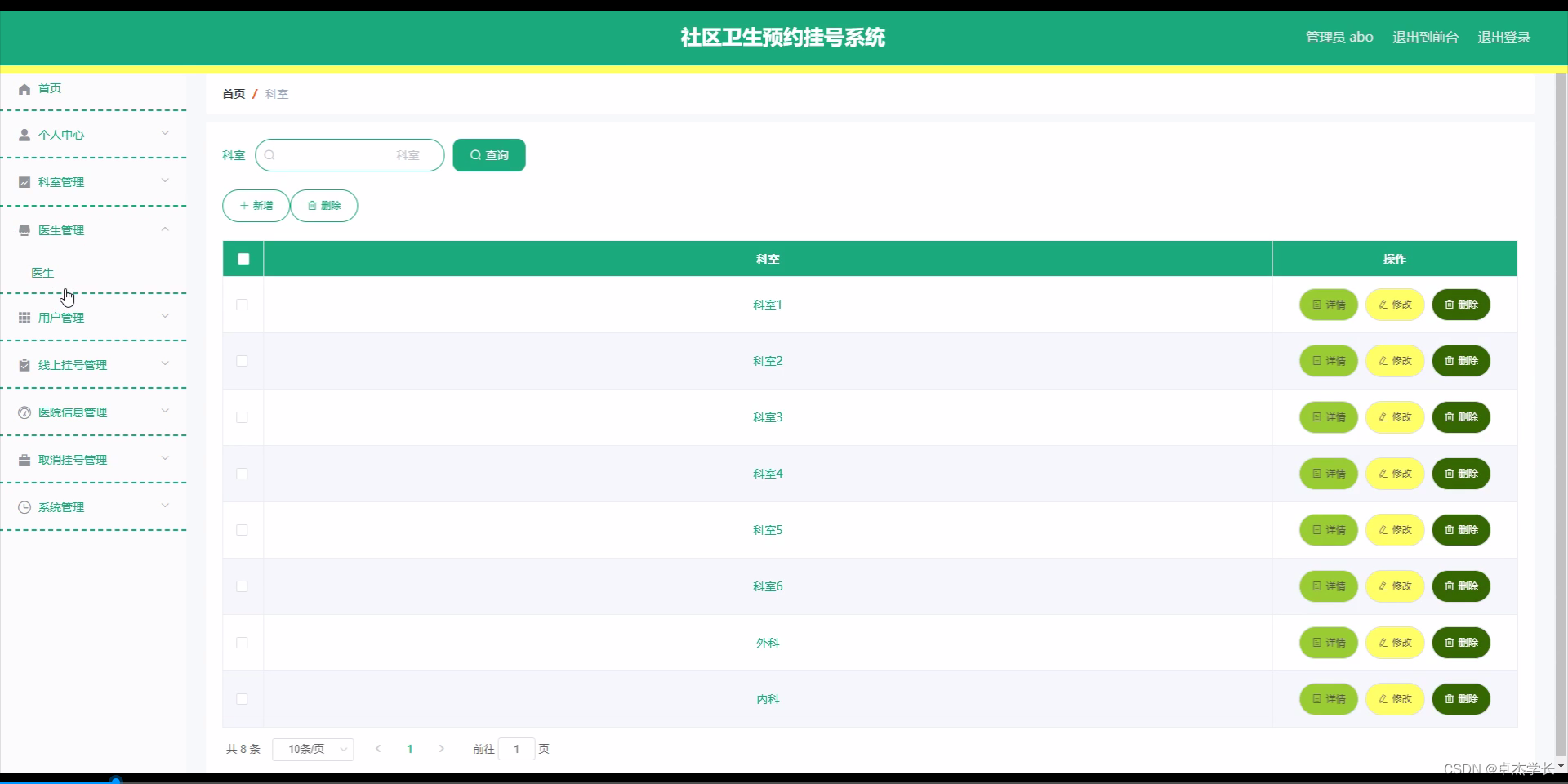 Java计算机毕业设计社区卫生预约挂号系统（附源码、数据库）java医院的摇号池 怎么设计的 Csdn博客