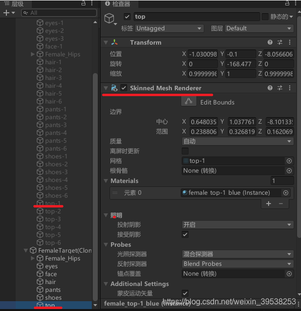 Unity换装系统（SkinnedMeshRenderer）-CSDN博客