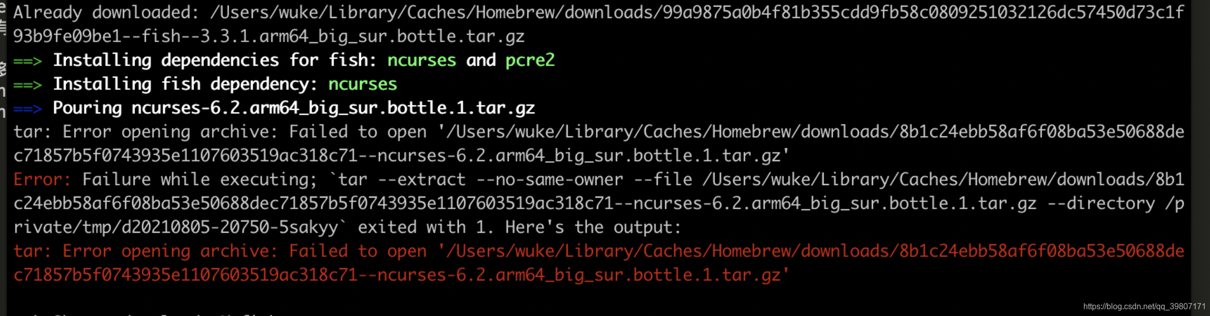 Mac M1安装fish shell 遇见的坑_mac fish-CSDN博客