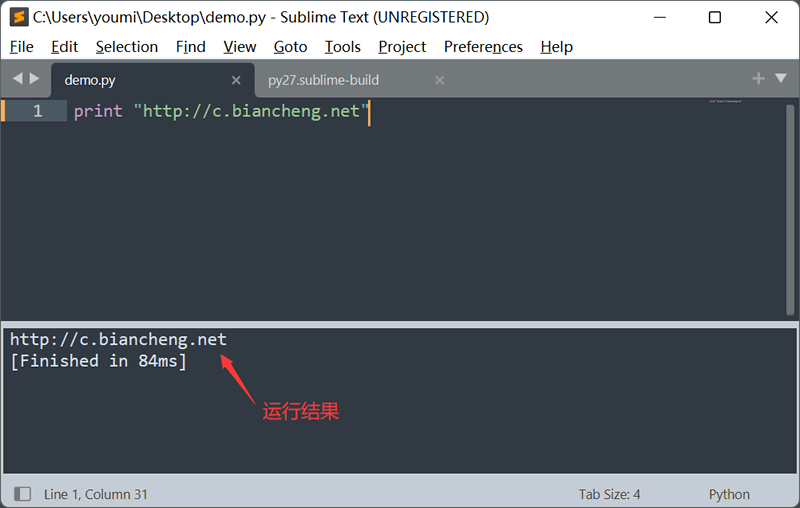 来看看Sublime Text运行Python程序（包含下载和安装）_sublime test怎么运行python-CSDN博客
