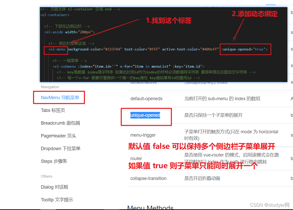 elementUI---侧边栏子菜单同时打开_el-submenu elementui子组件同时弹出-CSDN博客
