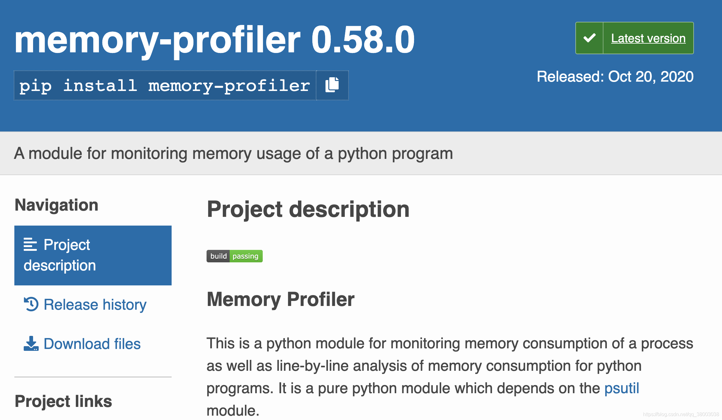 记录一个好用的python内存消耗监控工具——memory_profiler_python flask内存profile-CSDN博客