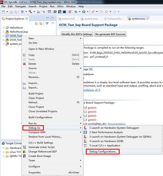 Xilinx ZYNQ SOC入门基础之使用SDK自带程序测试内存及DRAM实验_zynq dram diagnostics test-CSDN博客
