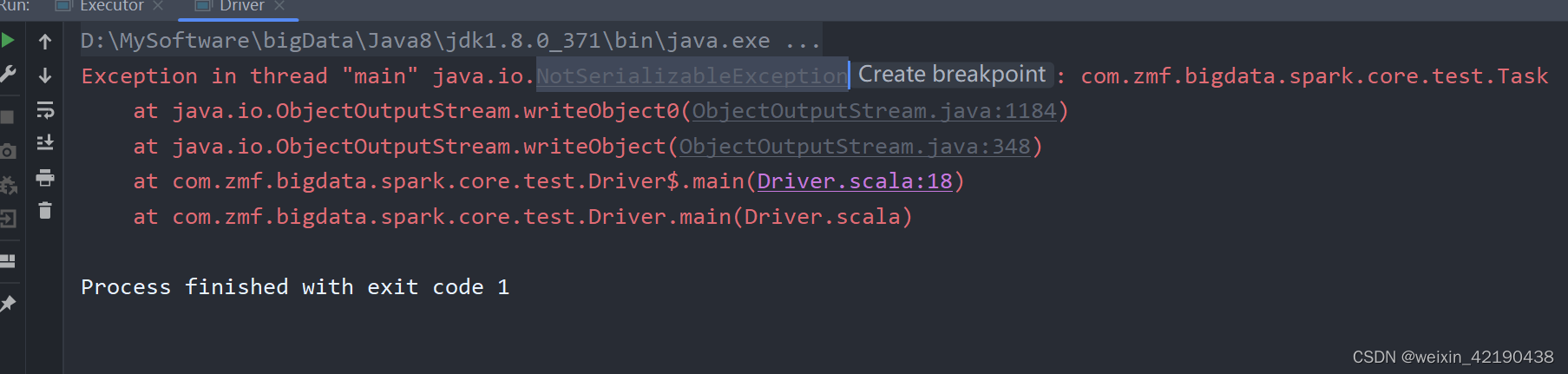 NotSerializableException不可序列化异常怎么处理_spark scala读取sql时避免不可序列化-CSDN博客