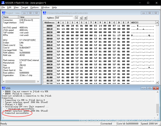 关于使用J-Flash直接烧录bin文件的方法_jflash烧录bin文件-CSDN博客