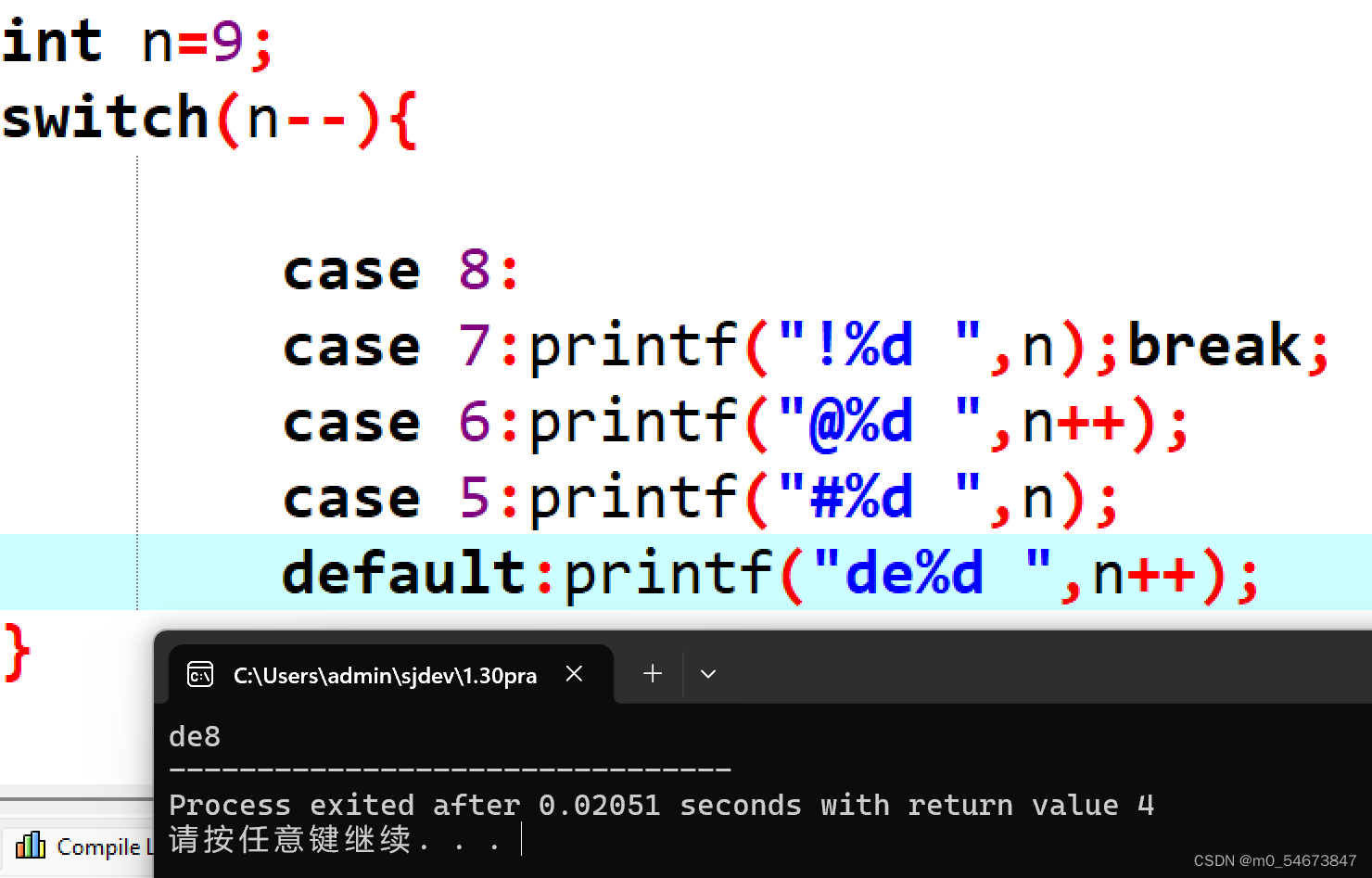 switch语句中default_switch default-CSDN博客