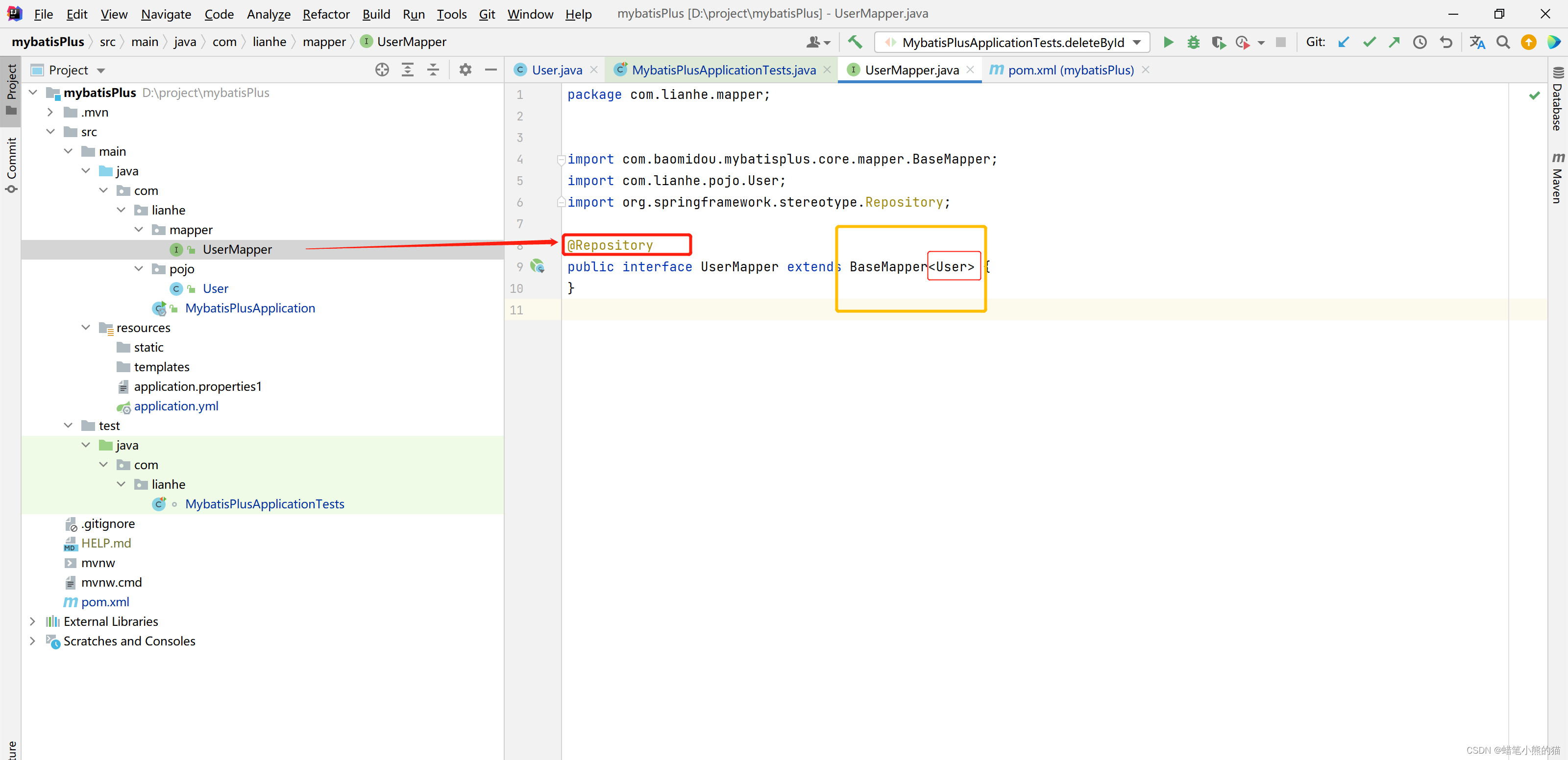 SpringBoot +MybatisPlus 基础案例_springboot +mybatisplus案例-CSDN博客