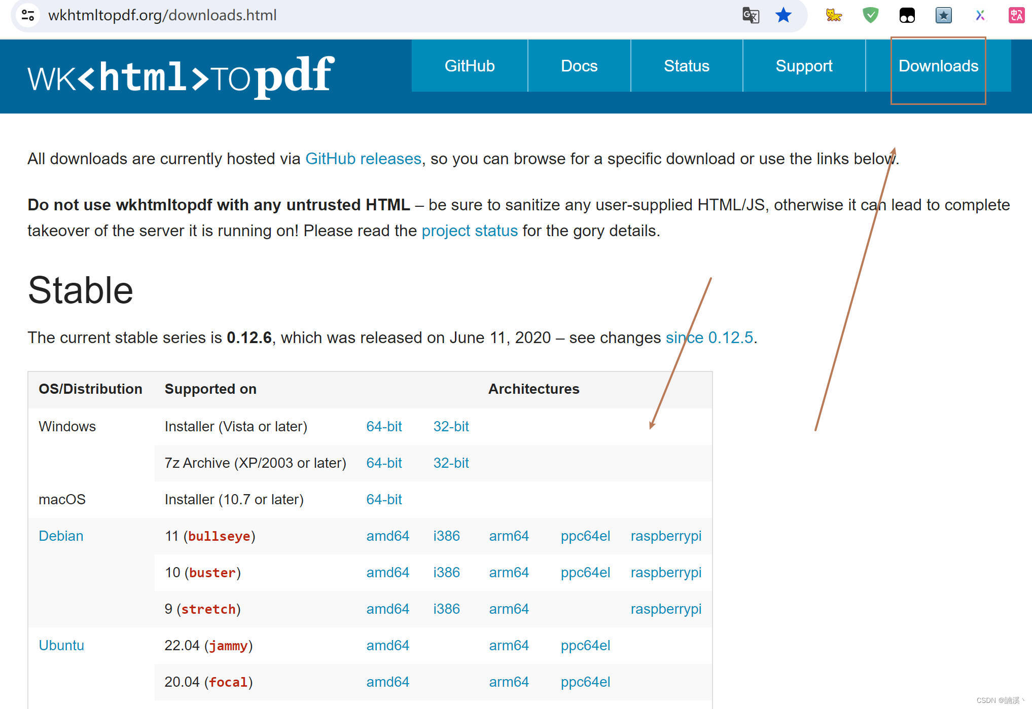 使用wkhtmltopdf工具将HTML文件转为PDF文件供使用（非截图生成PDF）-CSDN博客