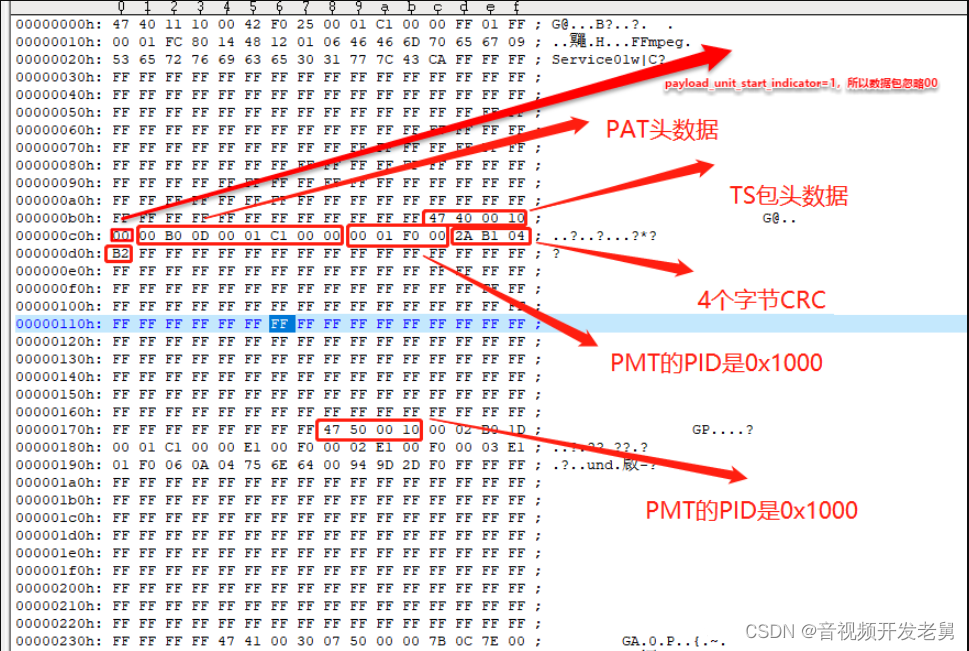 PAT/PMT/PES表详解：TS包结构与音视频节目PID解析-CSDN博客