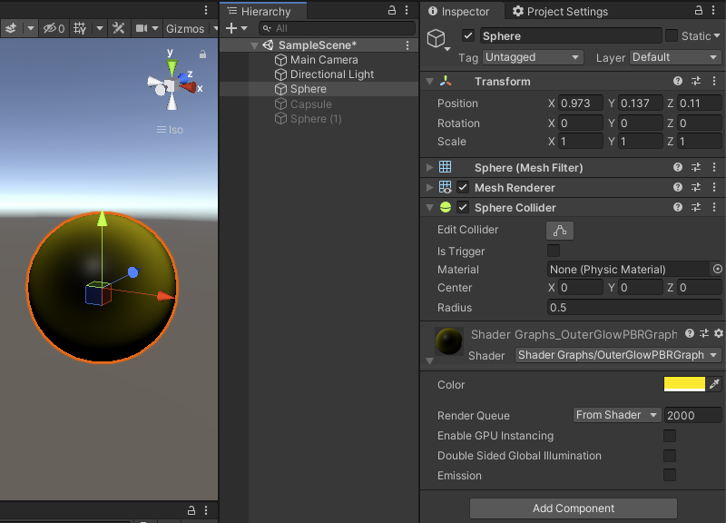 Unity 之 Shadergraph 实现自发光和能量护盾效果入门级教程unity自发光 Csdn博客