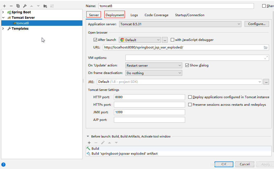 SpringBoot配置嵌入式Servlet容器_spring boot1.x servletregistrationbean-CSDN博客