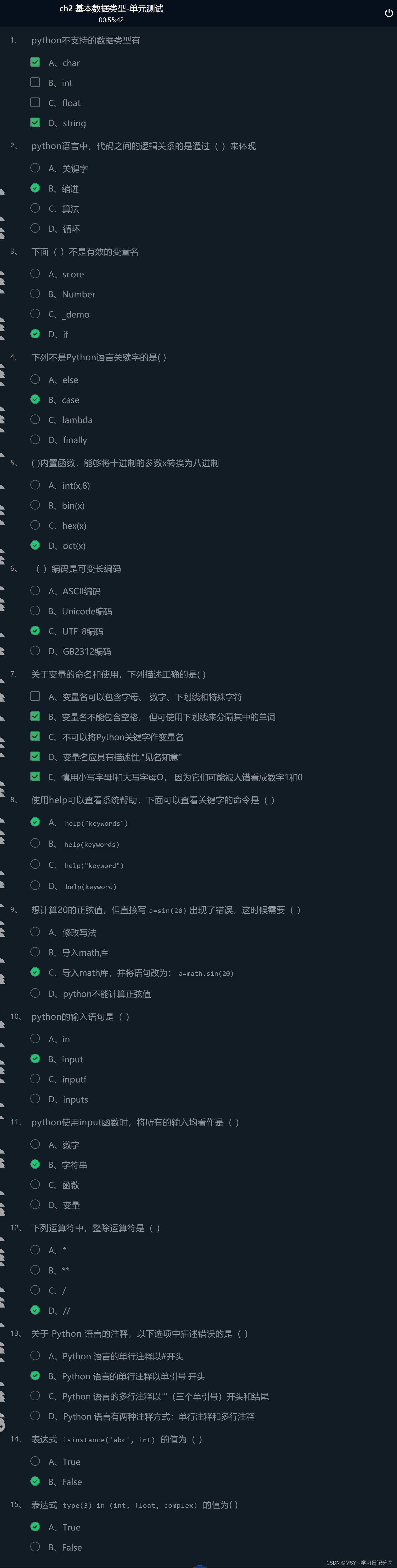 Ch2 Python 基本数据类型 单元测试pythonch2基本数据类型 Csdn博客