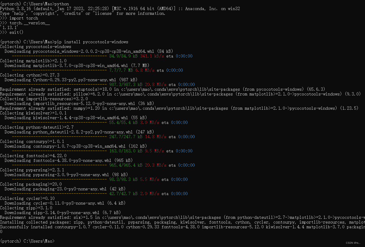 【CPU+Miniconda+PyTorch】的安装和配置（为YOLOV5+PyCharm做准备）_pycharm miniconda yolo5-CSDN博客