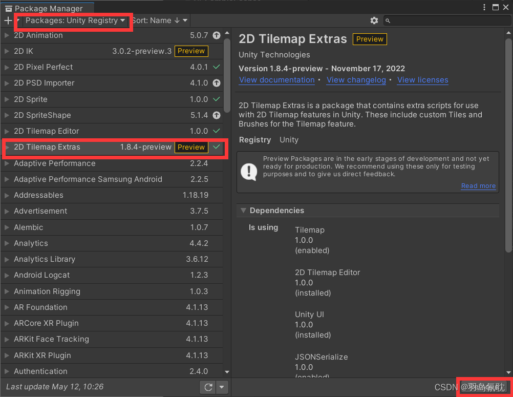 unity在2020.x.x版本中创建rule tile_unity 没有 2d tilemap extras-CSDN博客