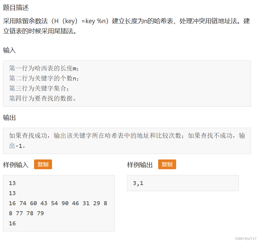 swust oj 1012: 哈希表（链地址法处理冲突）_1012: 哈希表(链地址法处理冲突)-CSDN博客