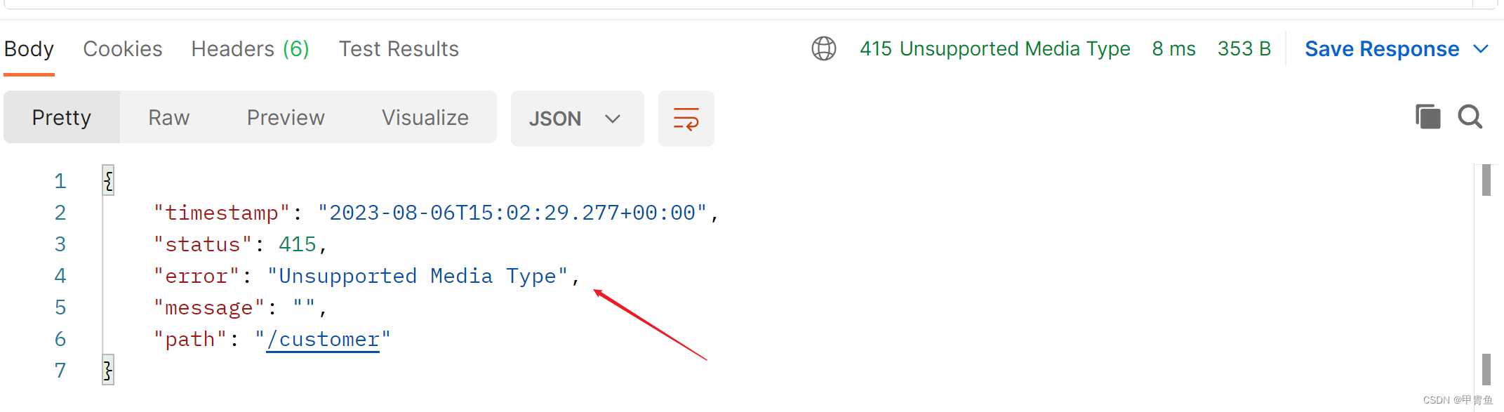 PostMan测试接口，出现415报错_postman 415-CSDN博客