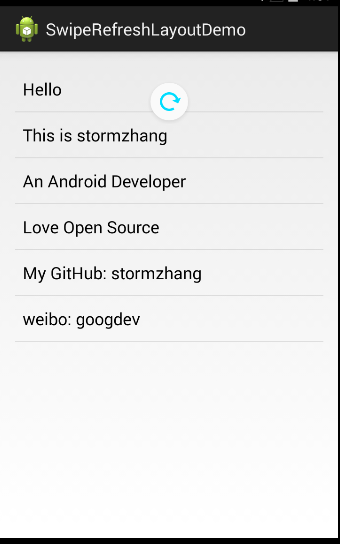 1、Android自己的下拉刷新SwipeRefreshLayout-CSDN博客