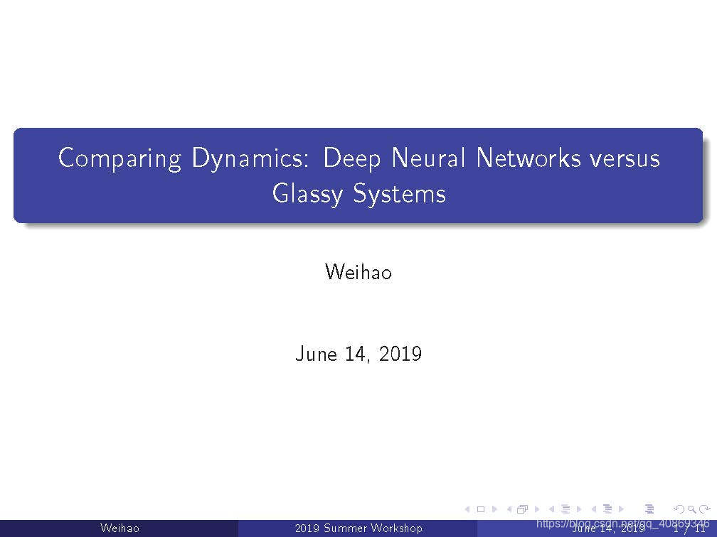 Comparing Dynamics: Deep Neural Networks versus Glassy Systems 读书笔记-CSDN博客