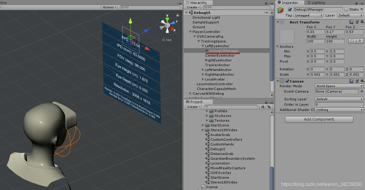 Oculus Rift S丨（五）实现将UI放在眼前、与UI交互_oculusxr射线点击ui-CSDN博客