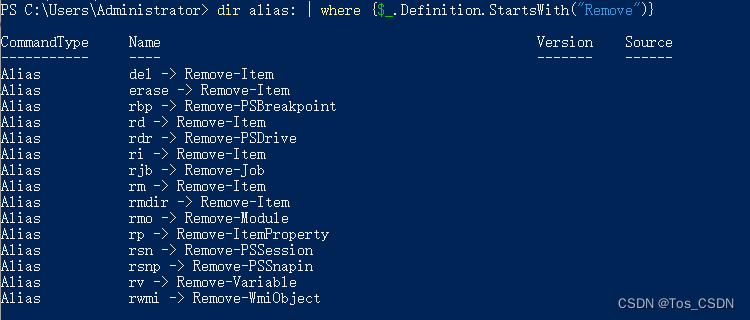 Powershell 别名（alias）_powershell alias-CSDN博客