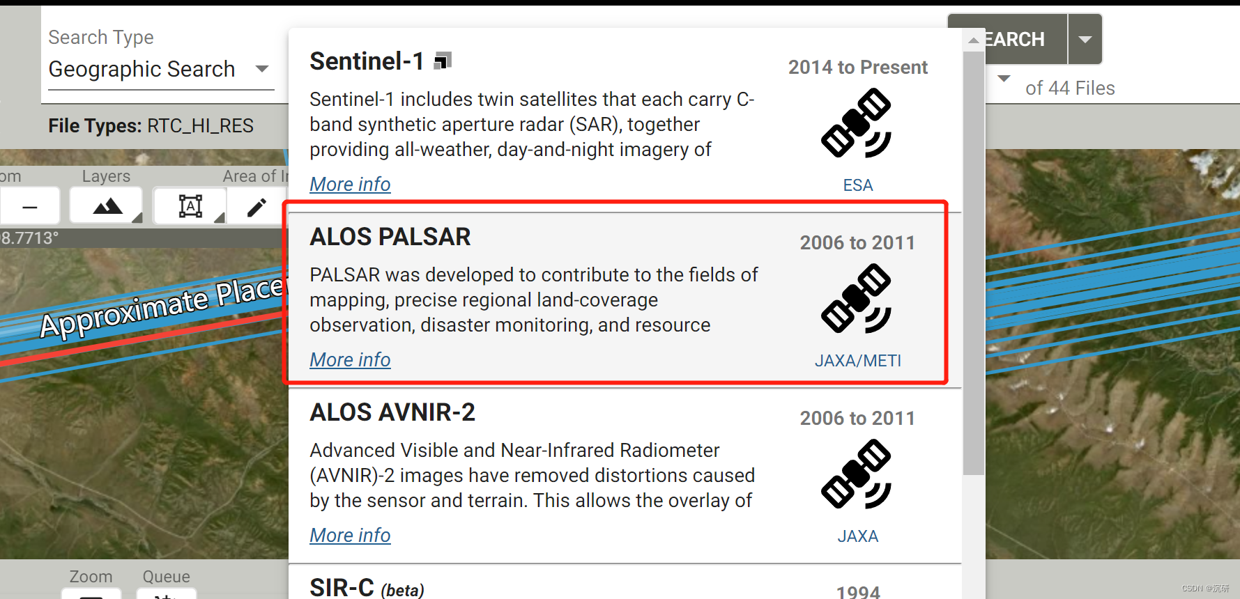 Alos PALSAR 12.5米免费DEM下载教程_alos dem-CSDN博客