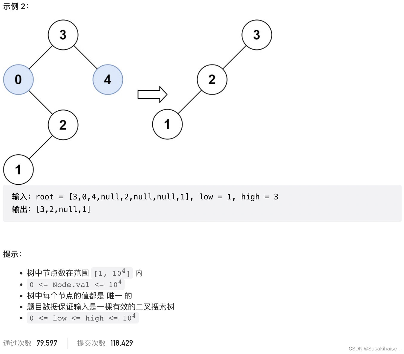 LeetCode 669. 修剪二叉搜索树-CSDN博客