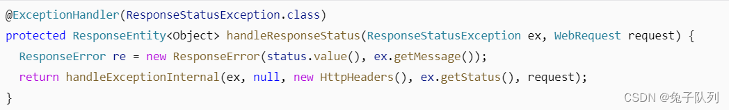 继承 ResponseEntityExceptionHandler-CSDN博客