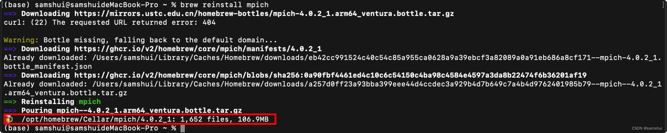 Macos｜MPICH安装与第一个mpi-Cpp程序运行（clion配置）_mac 安装mpich-CSDN博客