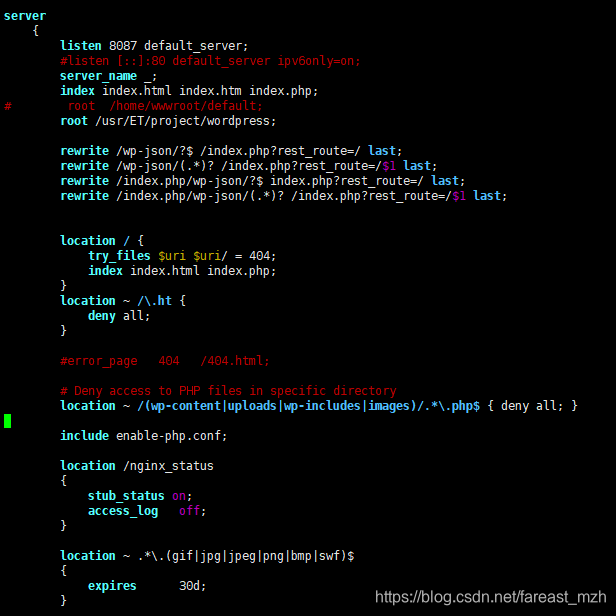 nginx配置模板, nginx wordpress URL重写 urlrewrite_wordpress index文件改写-CSDN博客