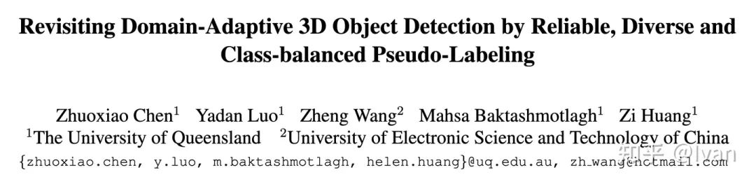 ICCV 2023 | ReDB：通过可靠、多样和类平衡的伪标签重新审视跨域3D目标检测-CSDN博客