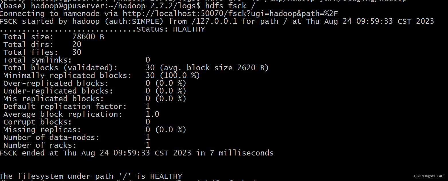 报错 The number of live datanodes 1 has reached the minimum number 0-CSDN博客