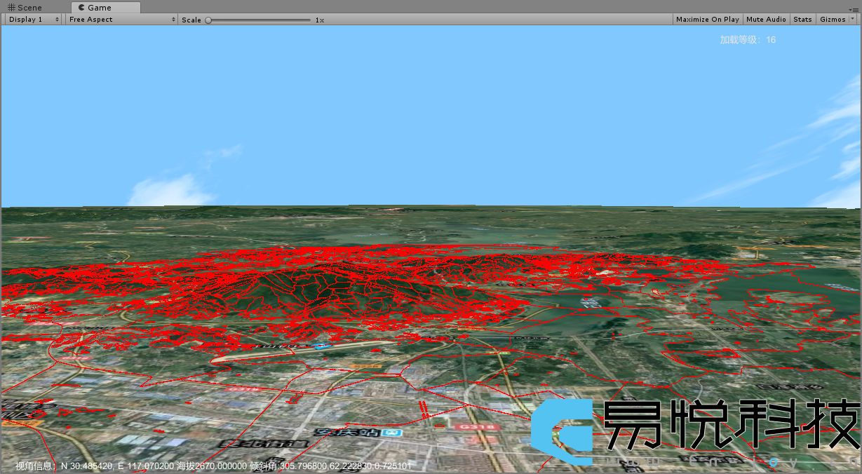 Unity3d数字地球加载Arcgis数据(shp)、DEM数据(tif)、点云(las)、倾斜摄影模形(flp、osgb)_unity3d 和gis-CSDN博客