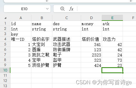【Unity】Excel配置工具_unity 配置表工具-CSDN博客