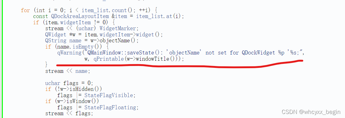 QT 使用saveState()存储dockwidget布局时出现qt savestate(): ‘objectname‘ not set for xxx_objectname' not ...