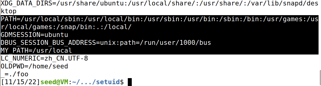 [seed-labs] 环境变量与 Set-UID 实验_环境变量和set-uid实验-CSDN博客