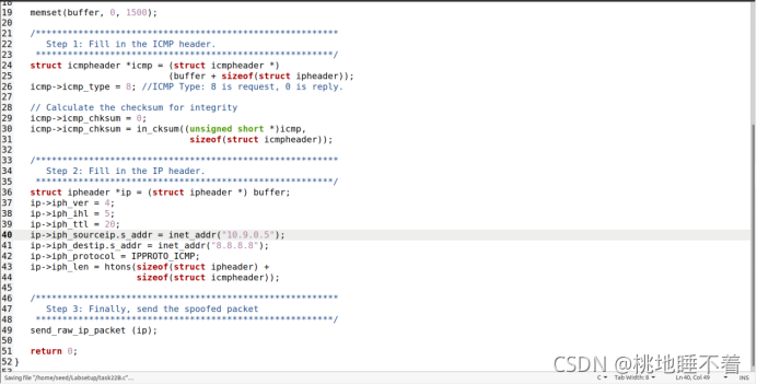 从入门到入土： Seed Lab Packet Sniffing And Spoofing Lab嗅探与欺骗实验详细说明实验步骤实验截图seed Lab实验 Csdn博客
