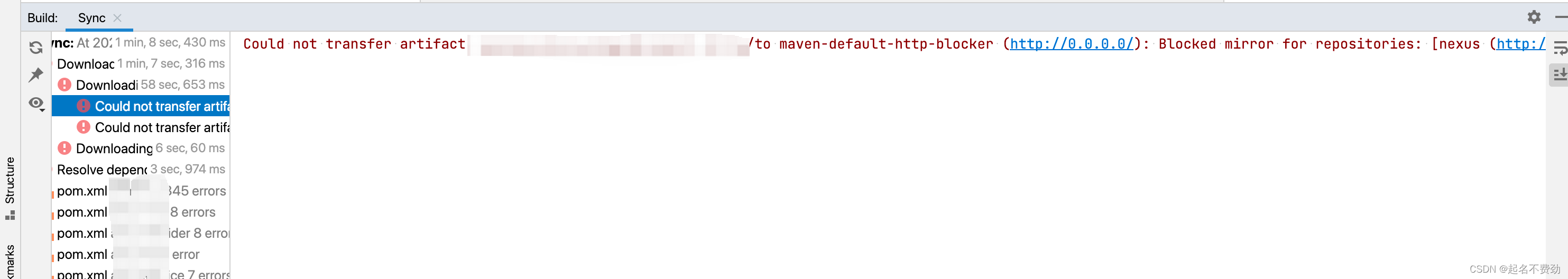 idea2021.3版本的Maven不能下载包Could not transfer artifact from/to maven-default-http-blocker (http://0 ...