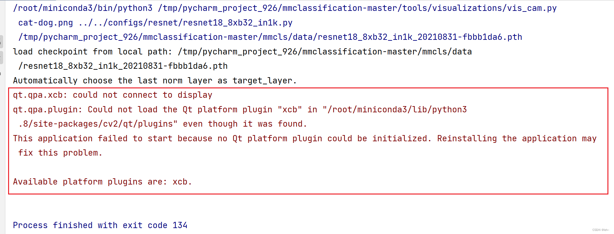 mmcv包在linux下无法使用inshow展示报错：qt.qpa.xcb: could not connect to display_docker qt.qpa.xcb: could not ...