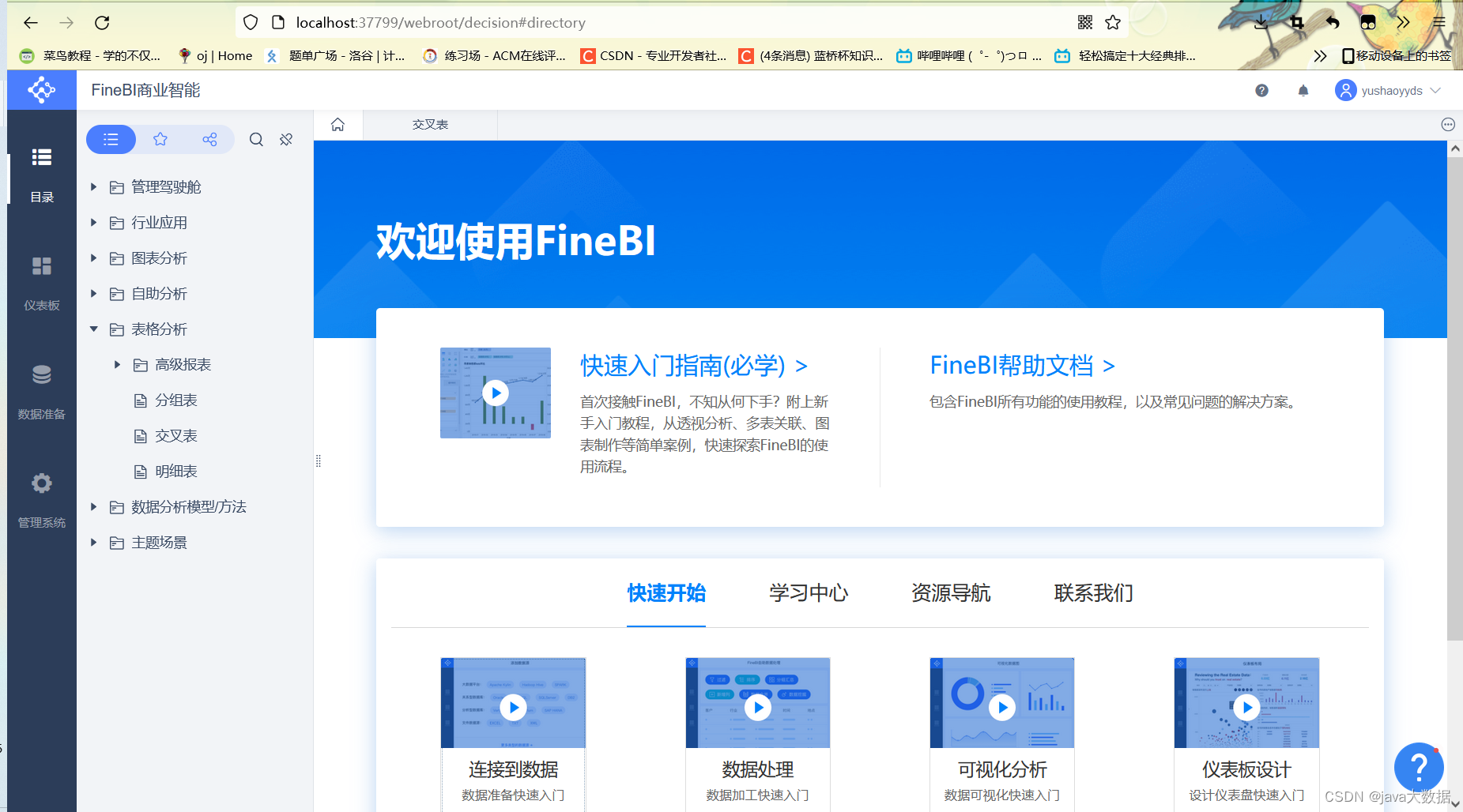 基于FineBI实现可视化报表_finebi数据可视化案例-CSDN博客